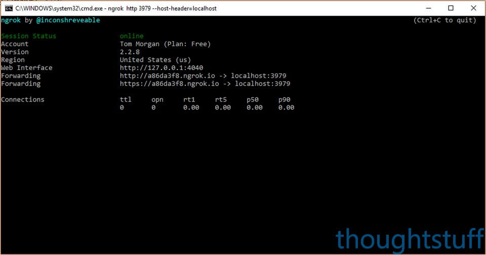 Run your app in Teams, but debug locally using ngrok: here’s how | The thoughtstuff Blog