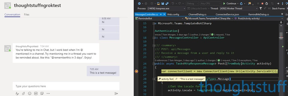 Run your app in Teams, but debug locally using ngrok: here’s how | The thoughtstuff Blog